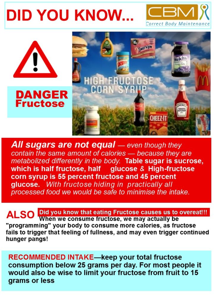 Fructose | Correct Body Maintenance